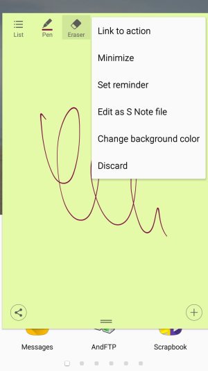 Action memo vs s note store