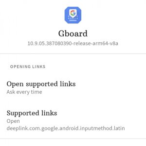 Deeplink.com.google.android.inputmethod.latin supported link in my gboard ?? | Android Central