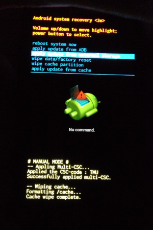 Help! There is a dead android laying on his back with an exclamation ...